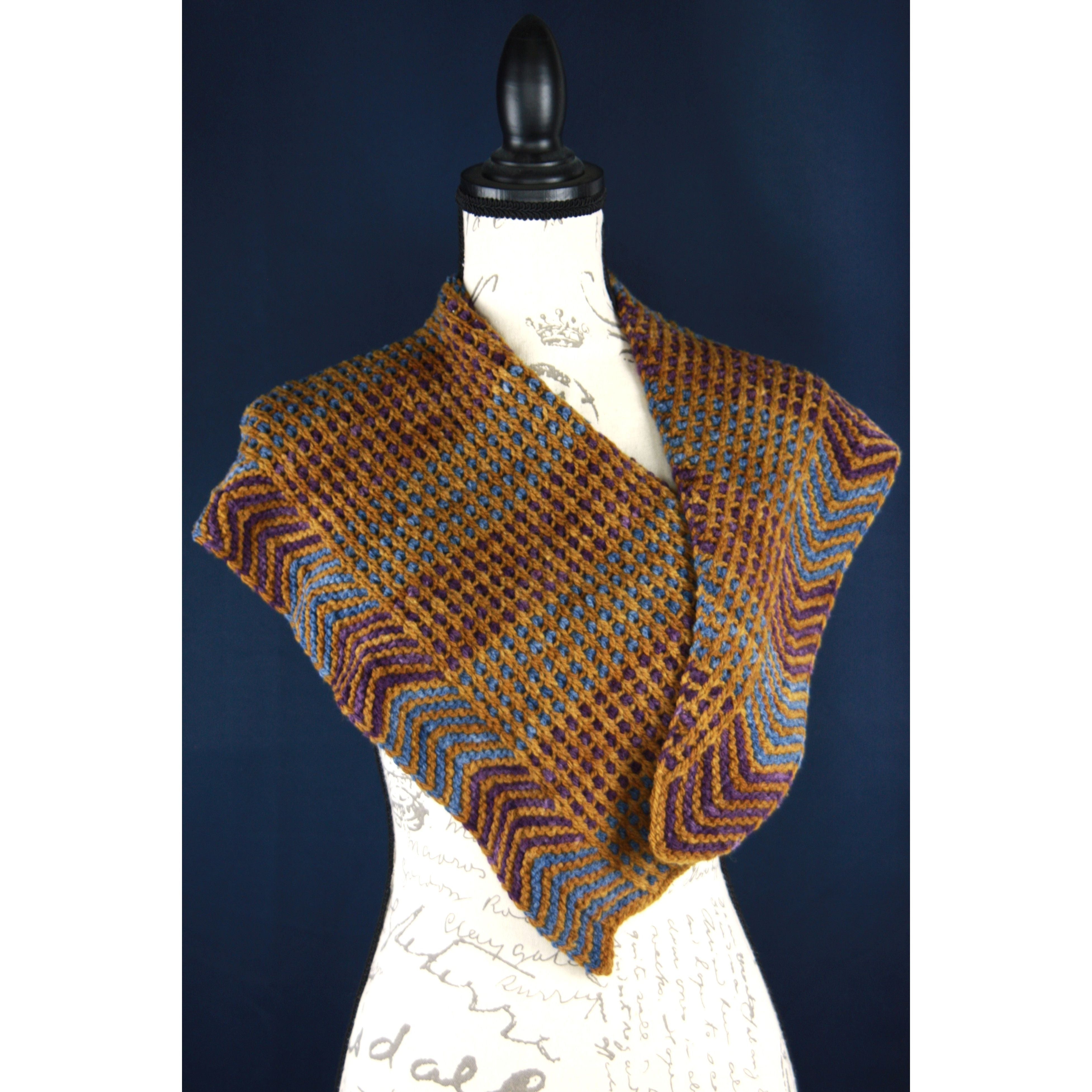Corrugated Curves Shawl Knitting Kit